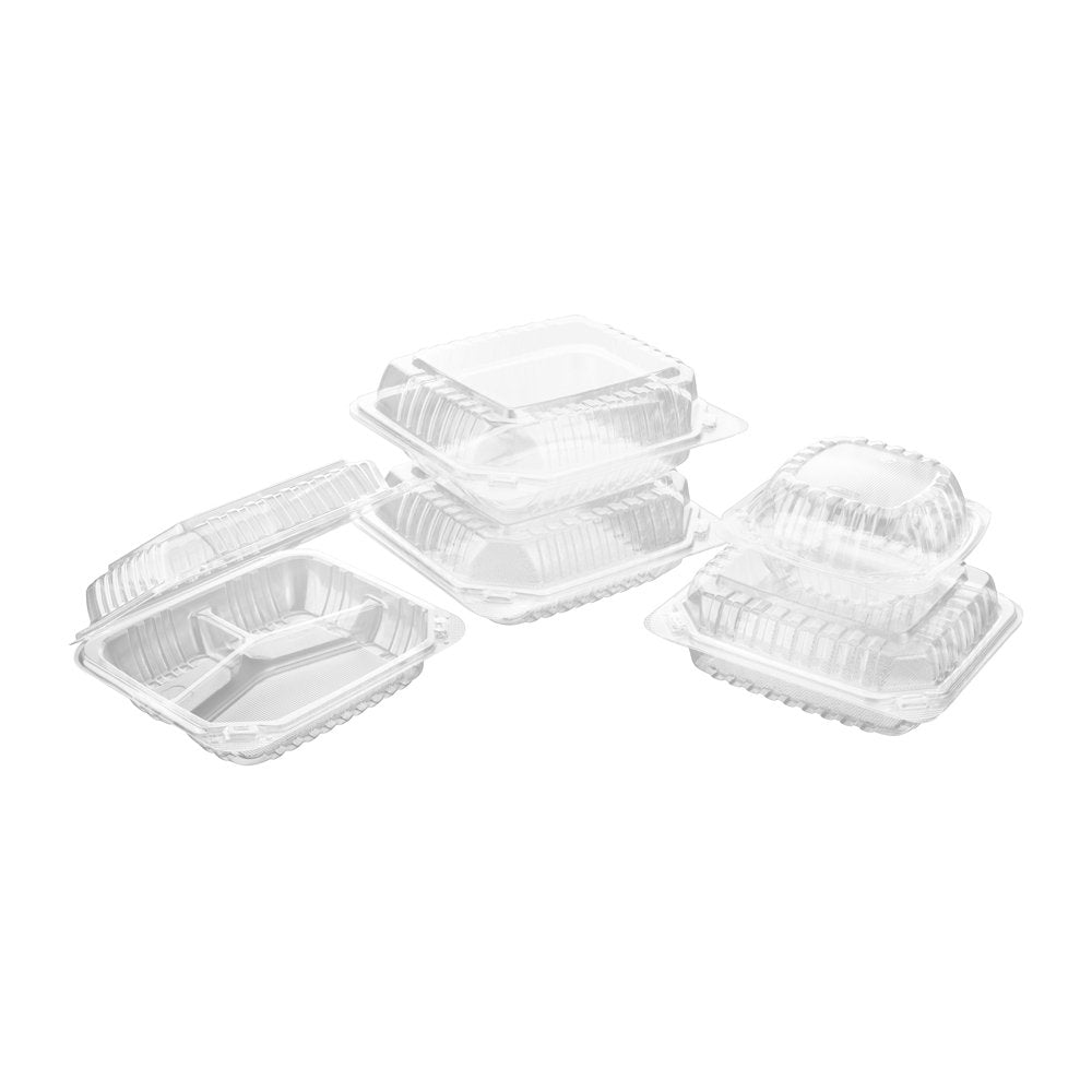 Clear Hinged Plastic Disposable Food Containers – Feast Source