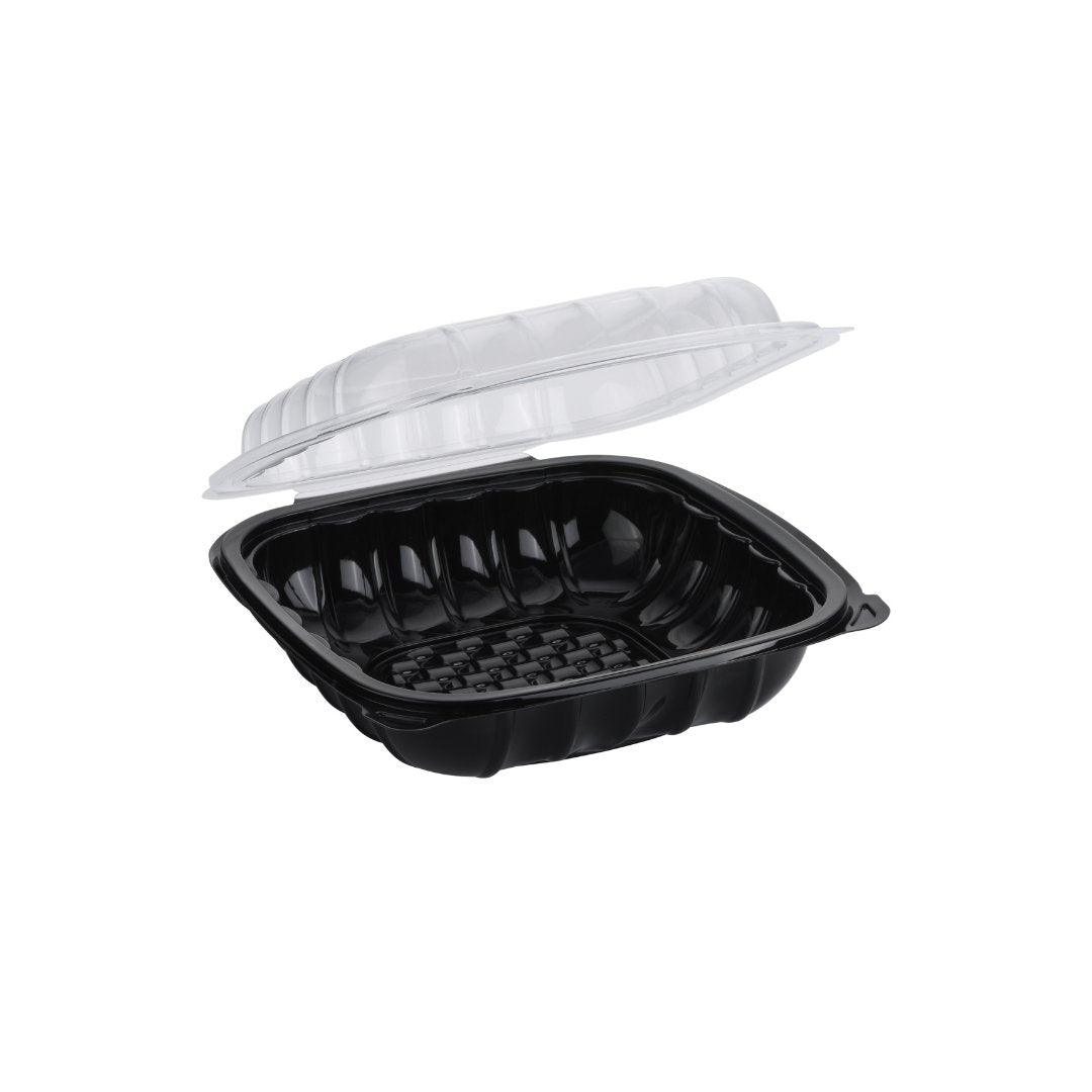 Hinged Clear Top Container, 9" x 9", 100pc – Feast Source