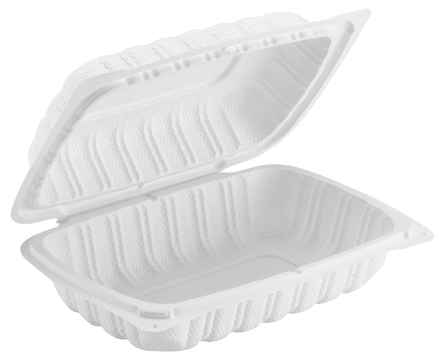 Hinged MFPP Hoagie Container, Corner Lock, 9" x 6", 3in Tall, 200pc ...